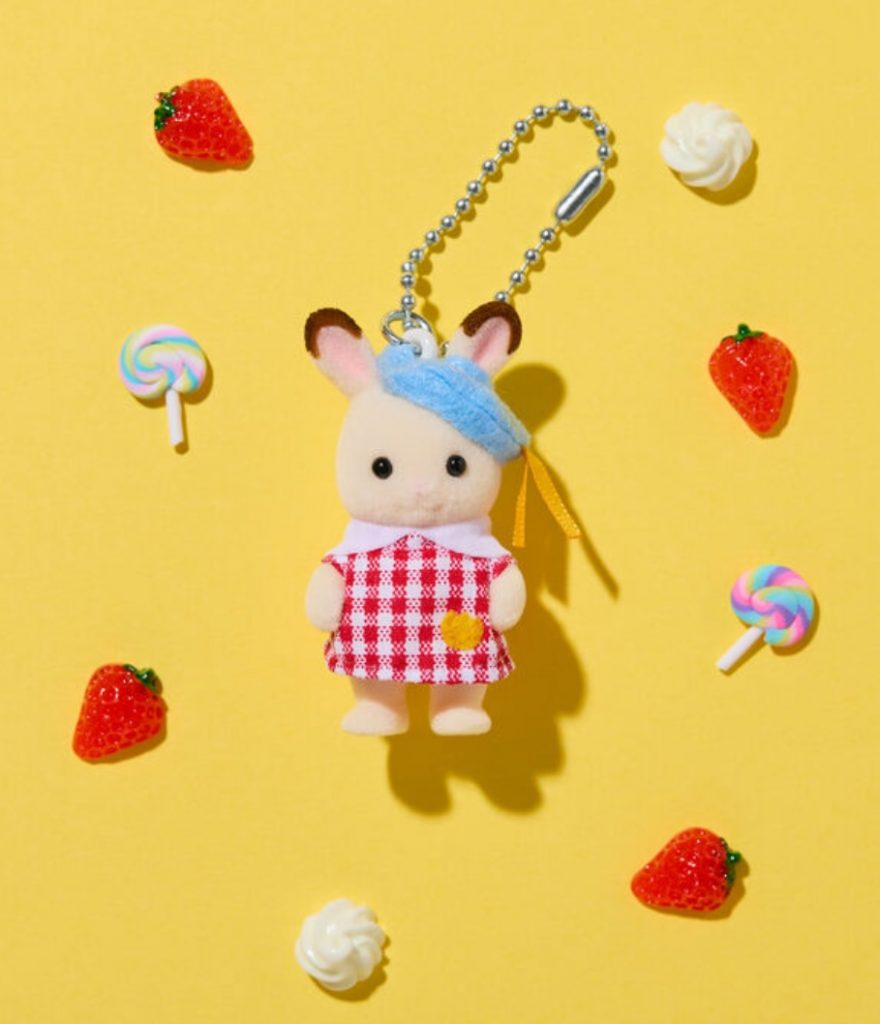 Sylvanian Families Chocolate Rabbit Baby Keychain School Calico ...